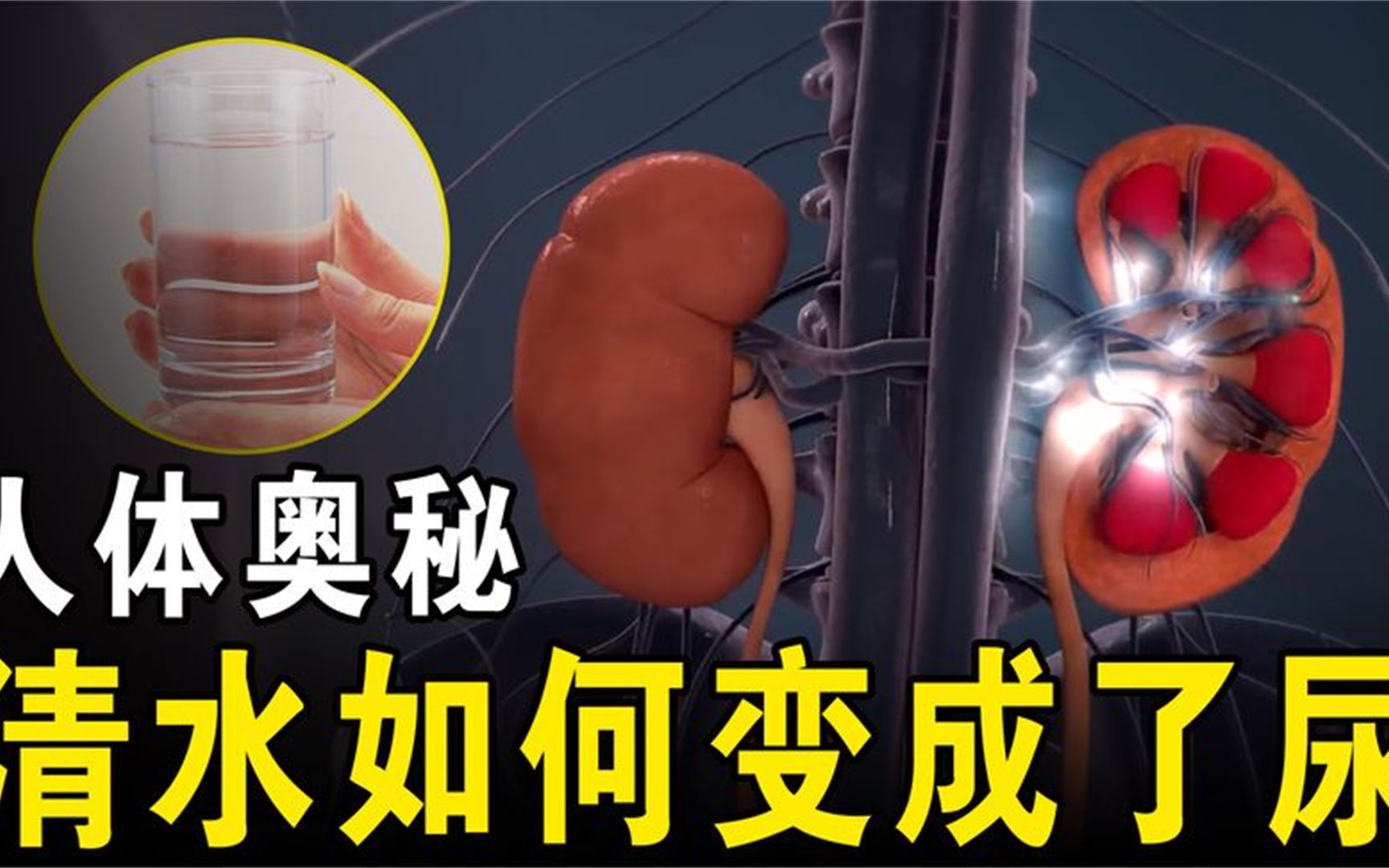 你喝下去的清水,是如何变成了一泡尿的?请看水的神奇旅程