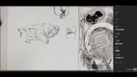 国画山水课 2.石头的详解一(线条的不同表现,体积塑造)