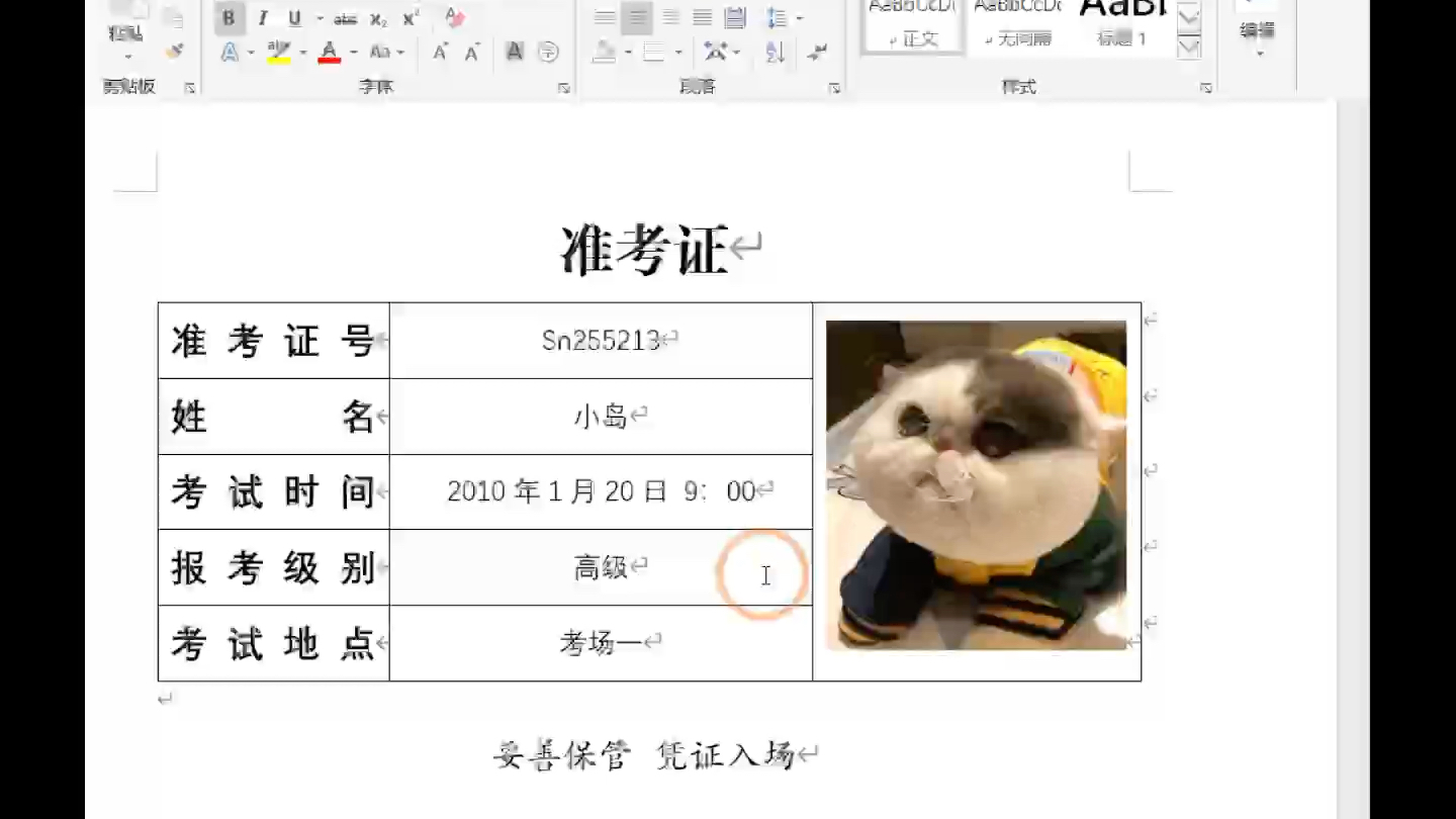 批量制作带有照片的文件 excel word