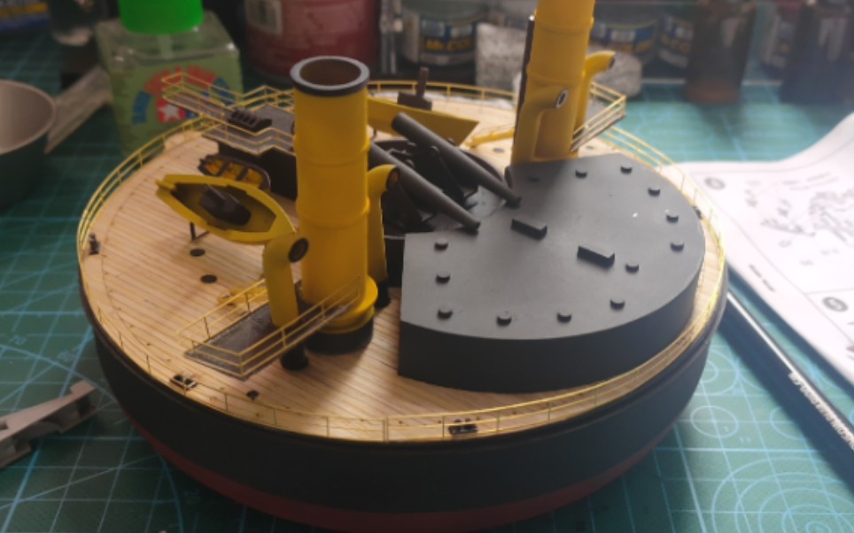 开箱制作川渝1/350沙俄圆盘战舰诺夫歌罗德号