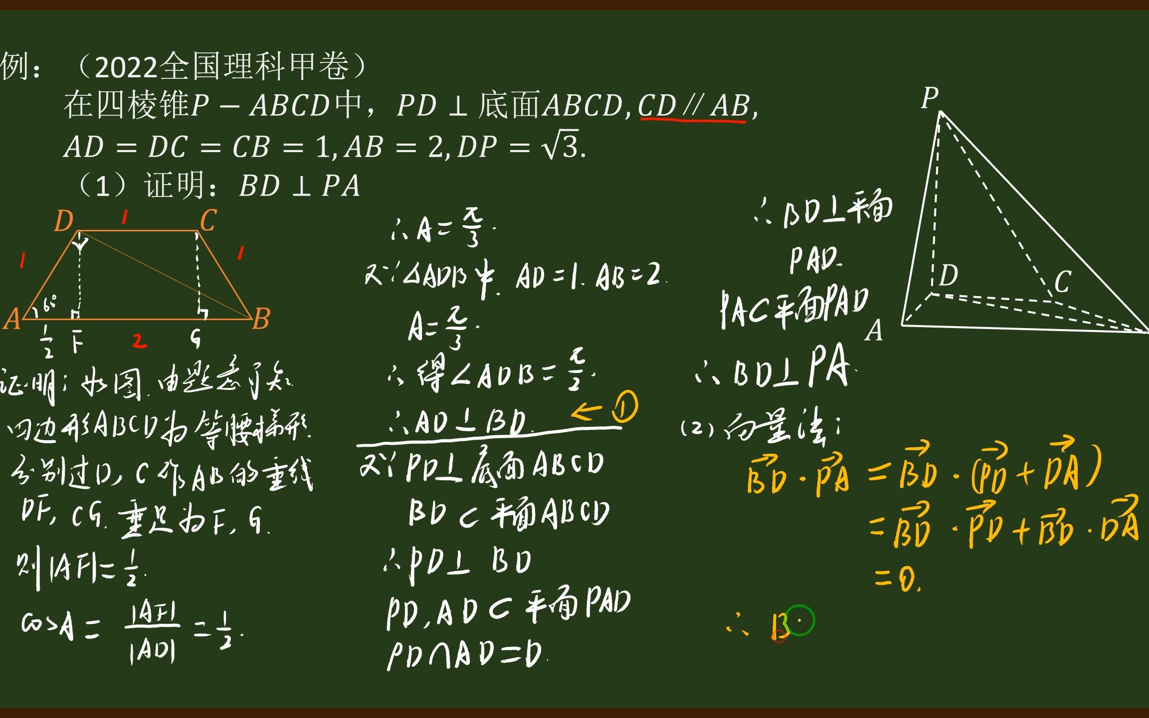 分析讨论真题,异面直线垂直轻松拿捏1