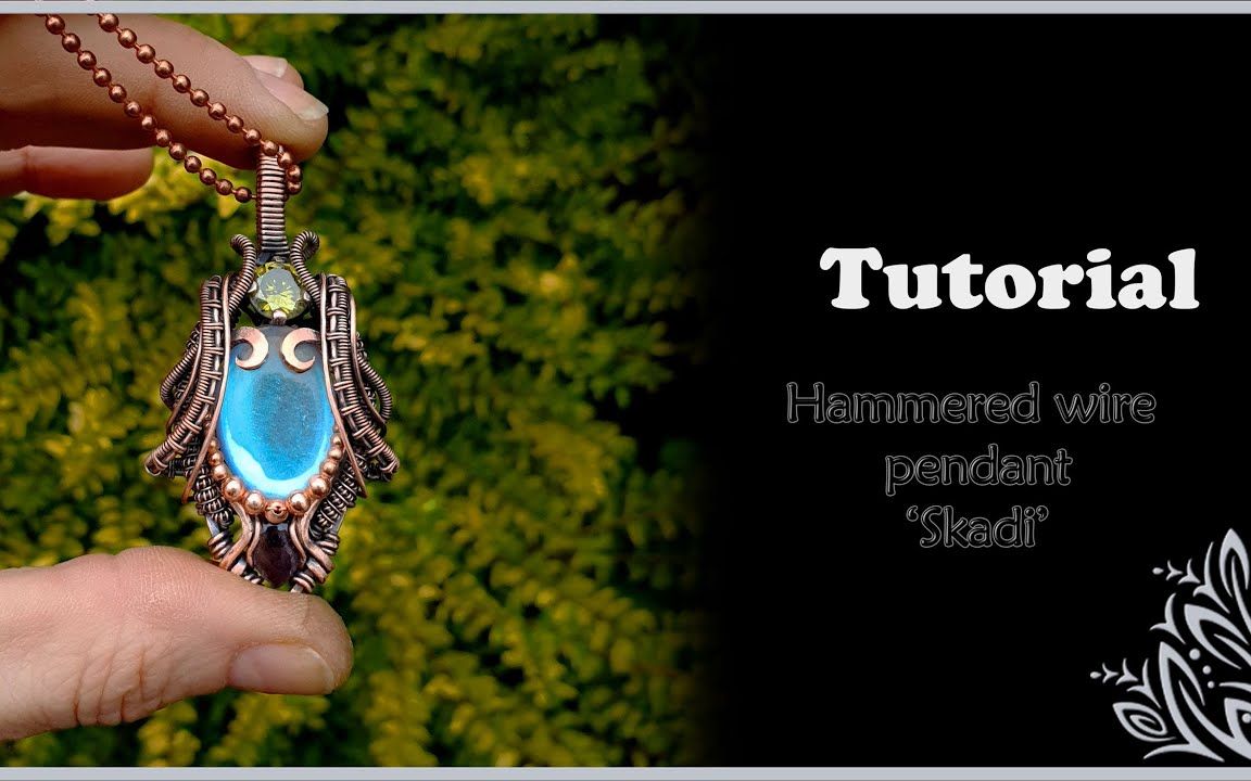 【绕线教程-ImbliCraft】美丽小吊坠:Amulet pendant - hammered ...