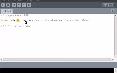 Processing快乐编程004 颜色、灰度级和frameRate()函数