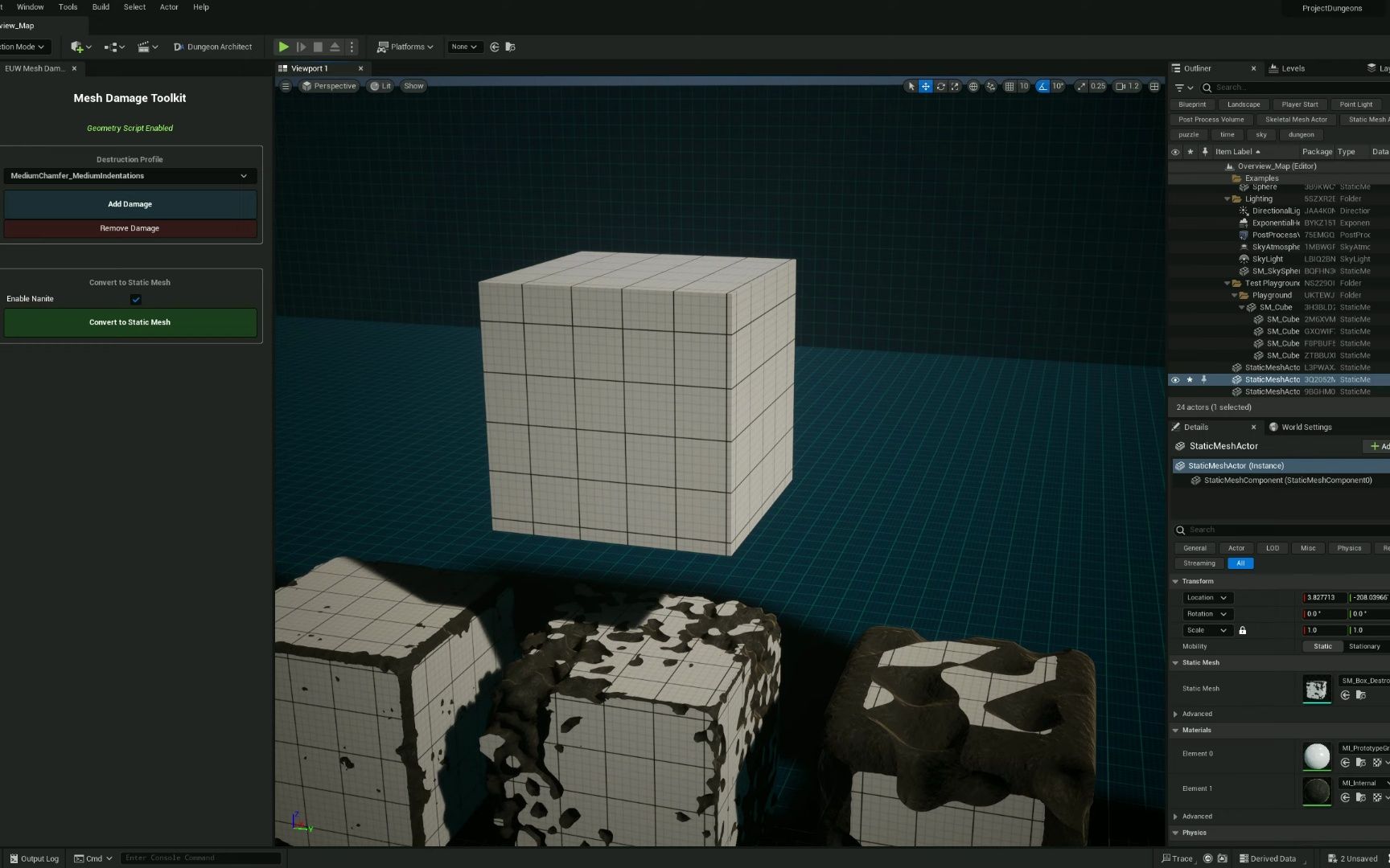 【于老师的搬运】实用小工具 MDT网格破损工具 破碎插件 Mesh ...