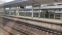K1150次旅客列车(苏州—新乡)缓缓开出京沪铁路常州站