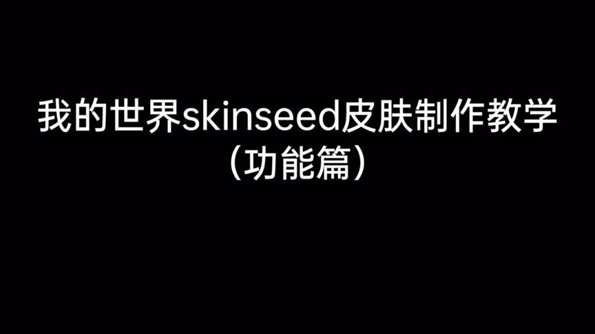 我的世界手机版皮肤教学:功能介绍篇!自己也能做皮肤!