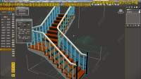3dmax自学教程|室内设计师怎么建模带铁艺扶手那种楼梯的3dmax效果...