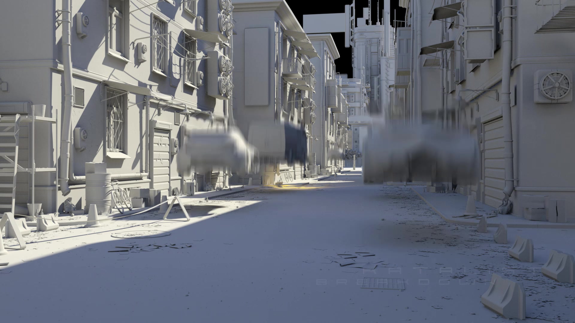 3D城市场景建模分解制作过程