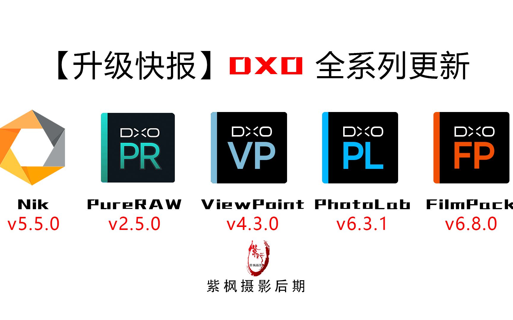 摄影后期全系列软件更新!DXO 全家桶最新版本 使用测试教程