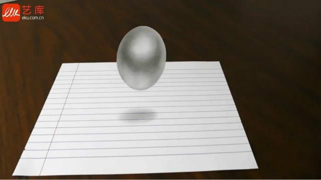 艺库视频-纸上艺术之3D浮动球