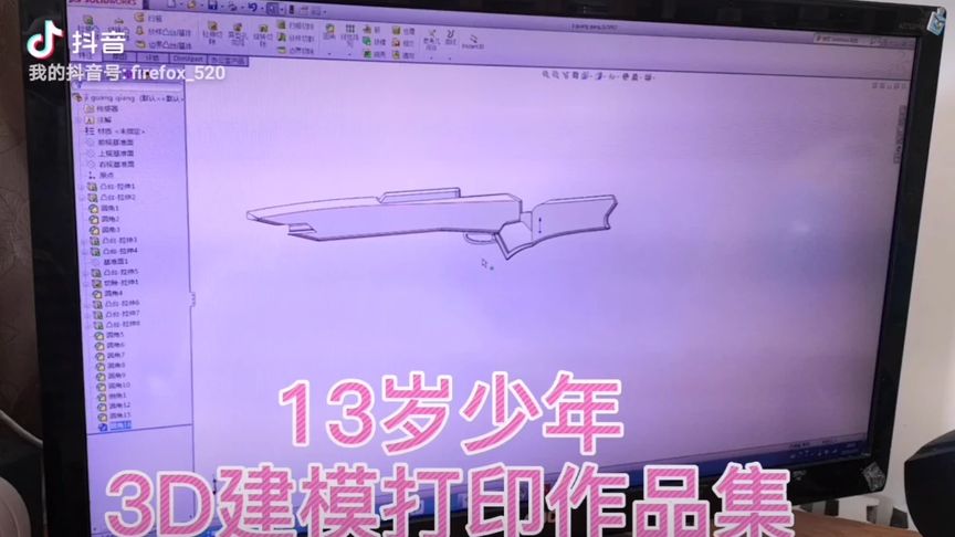 13岁少年3D建模打印作品集
