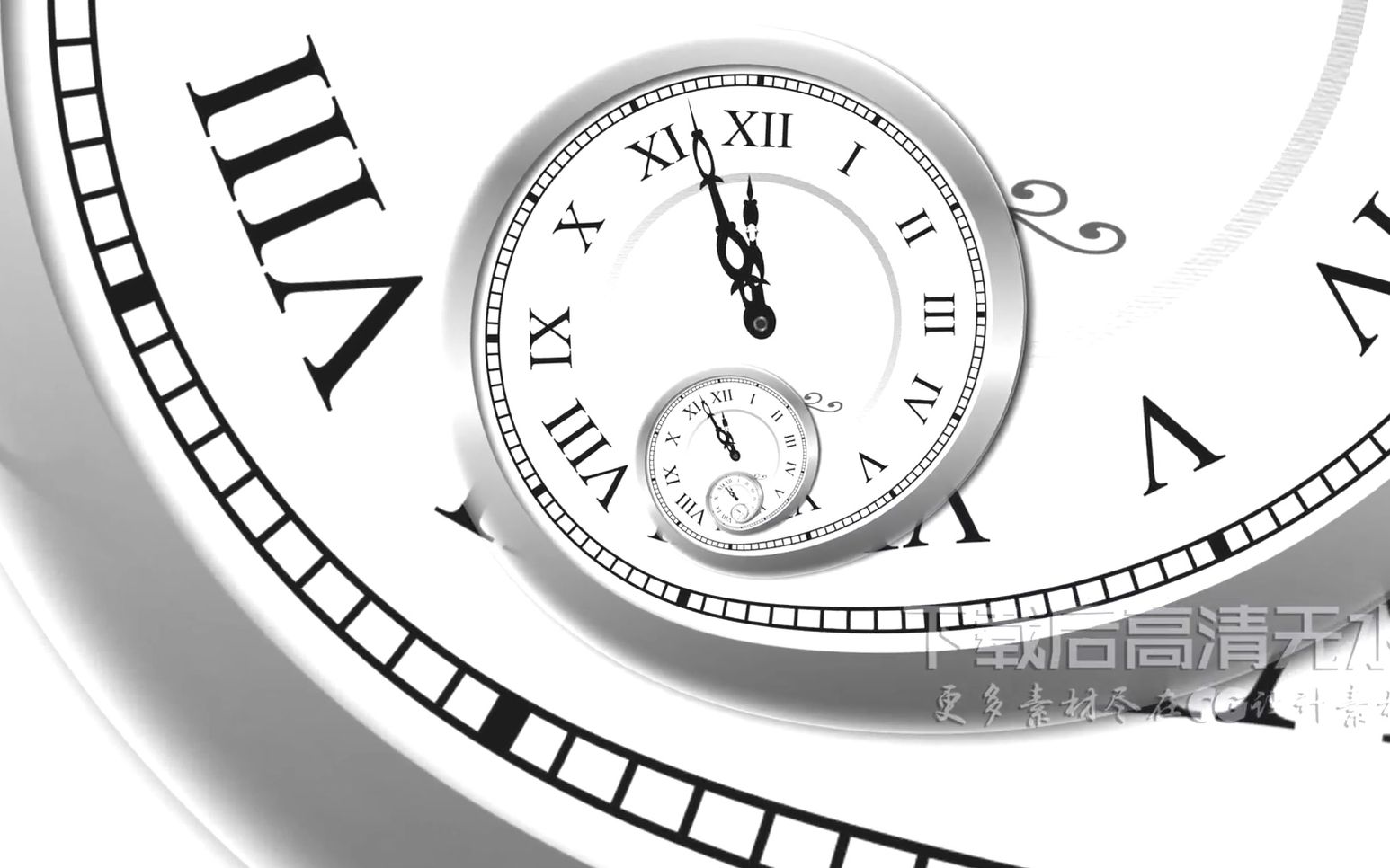 ...画质创意无限循环时钟指针钟表时间流逝时间去哪儿了动态视频素材...