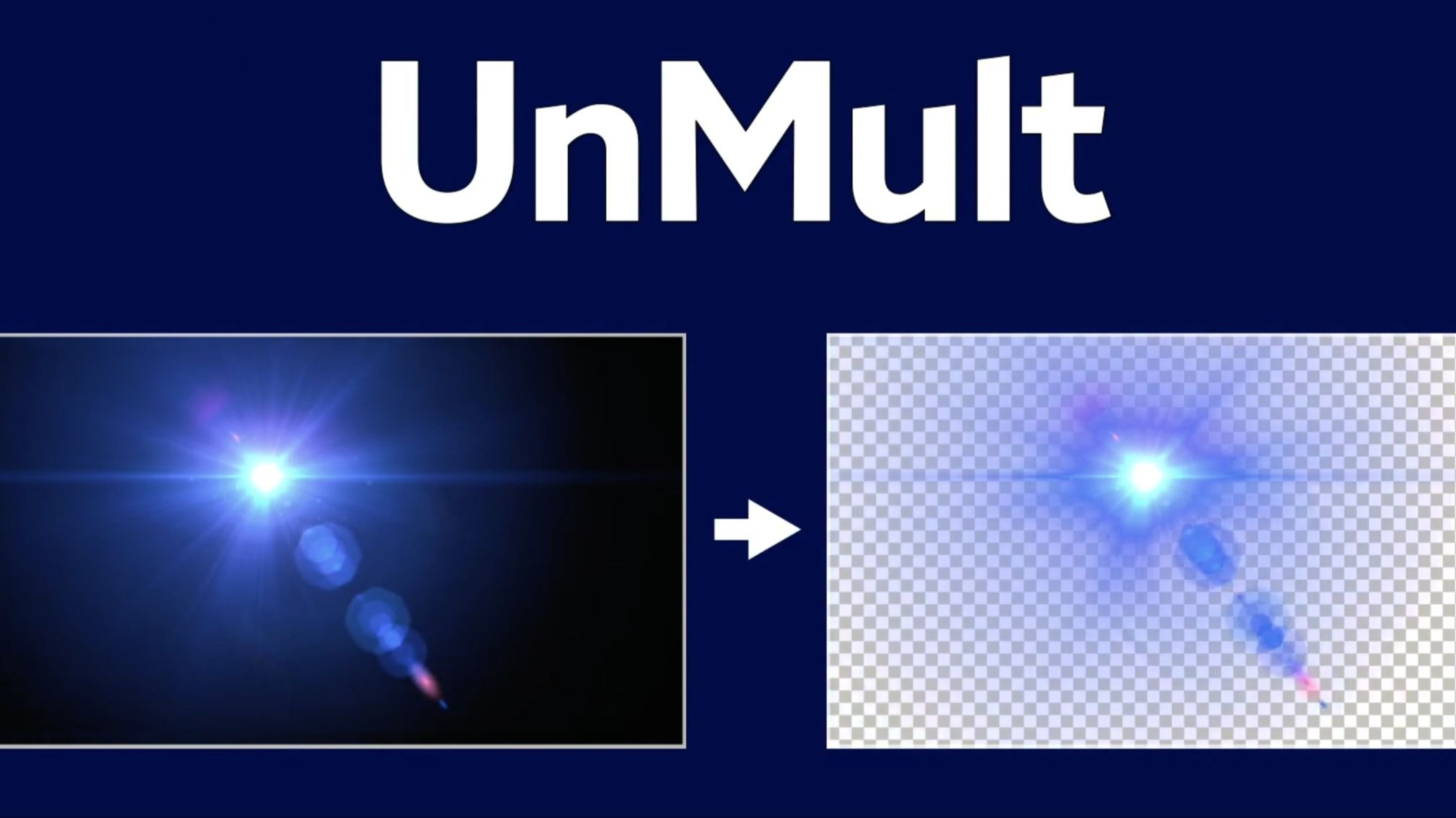 十多年老插件替代更新,UnMult一键抠掉视频黑底,AE PR秒出透明效果!