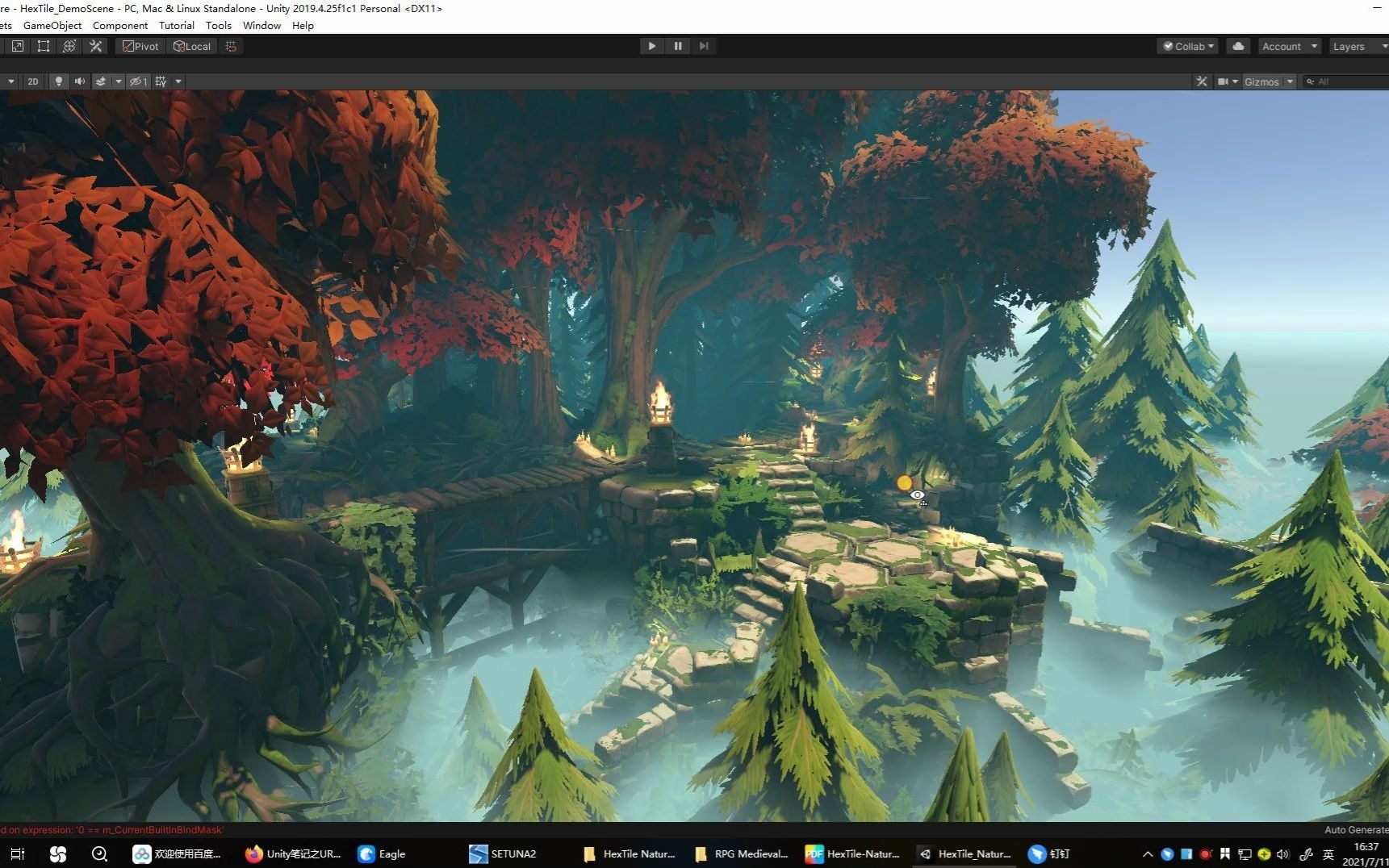 Unity3d风格化卡通森林环境资源包 HexTile Nature Pack URP Standard ...