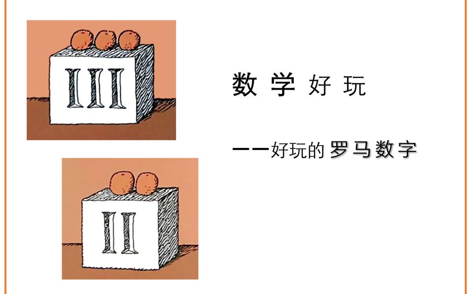 数学好玩——好玩的罗马数字