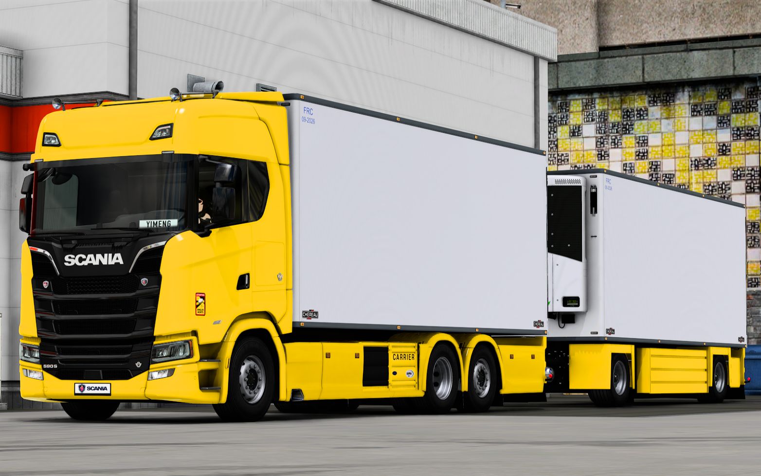 欧洲卡车模拟2: 斯堪尼亚付费底盘模组Autotreno Frigo + Rimorchio (...