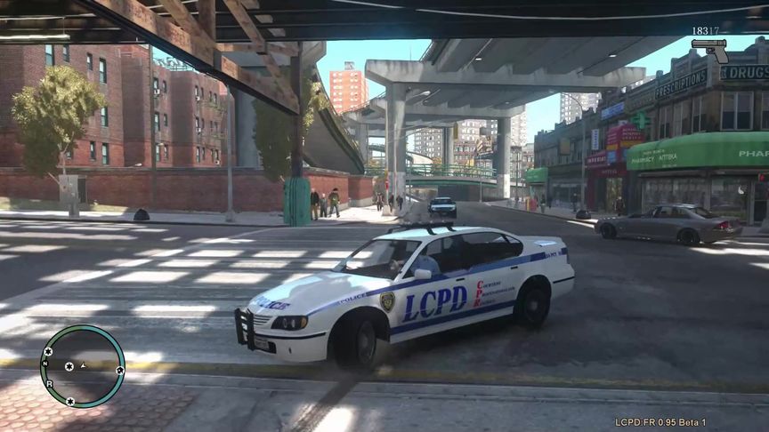 GTA4 警察01 这个游戏也可以做警察任务,装备齐全