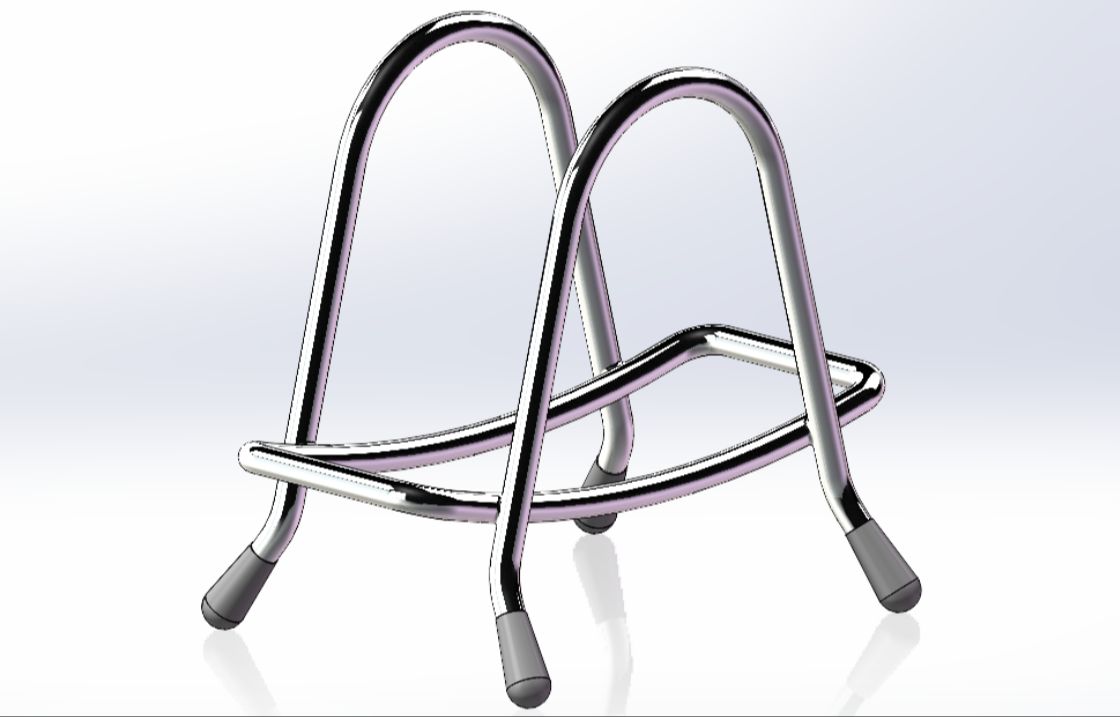 solidworks中用投影曲线完成支架模型的绘制