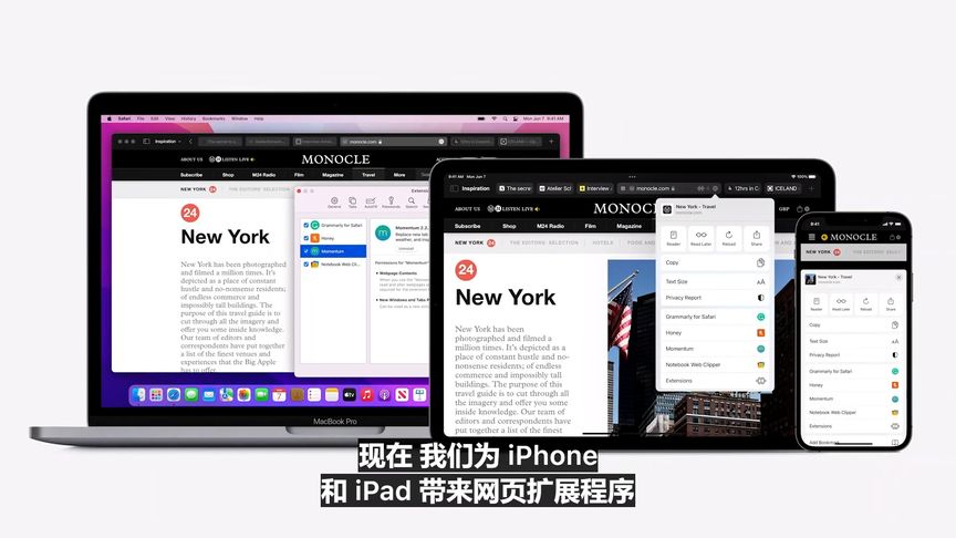 重磅!iPhone和iPad浏览器扩展功能来了 Safari浏览器重大更新