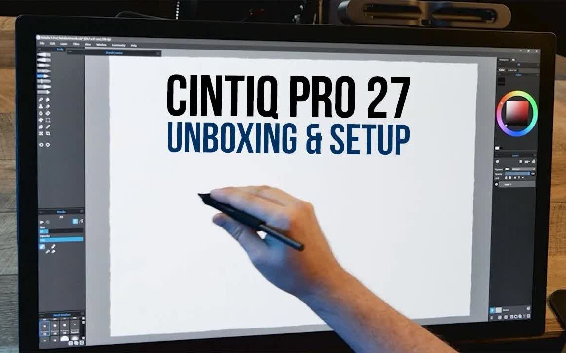 Wacom Cintiq Pro 27 - 开箱与布置(设置)
