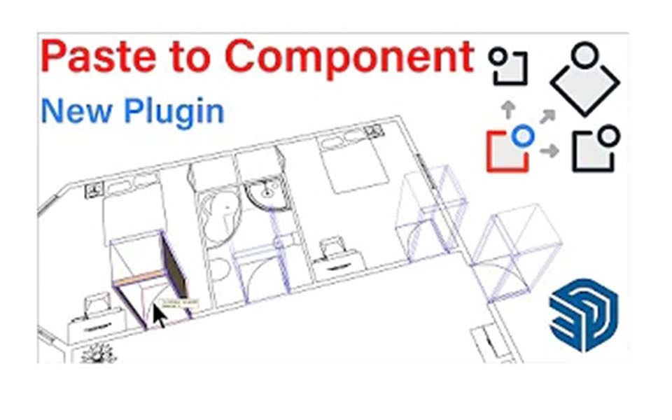 free版组件替换神器' Paste to Component 'sketchup