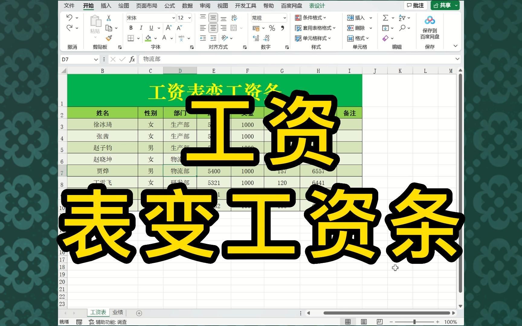 excel表格:工资表变工资条,简单易学,快来试试把!