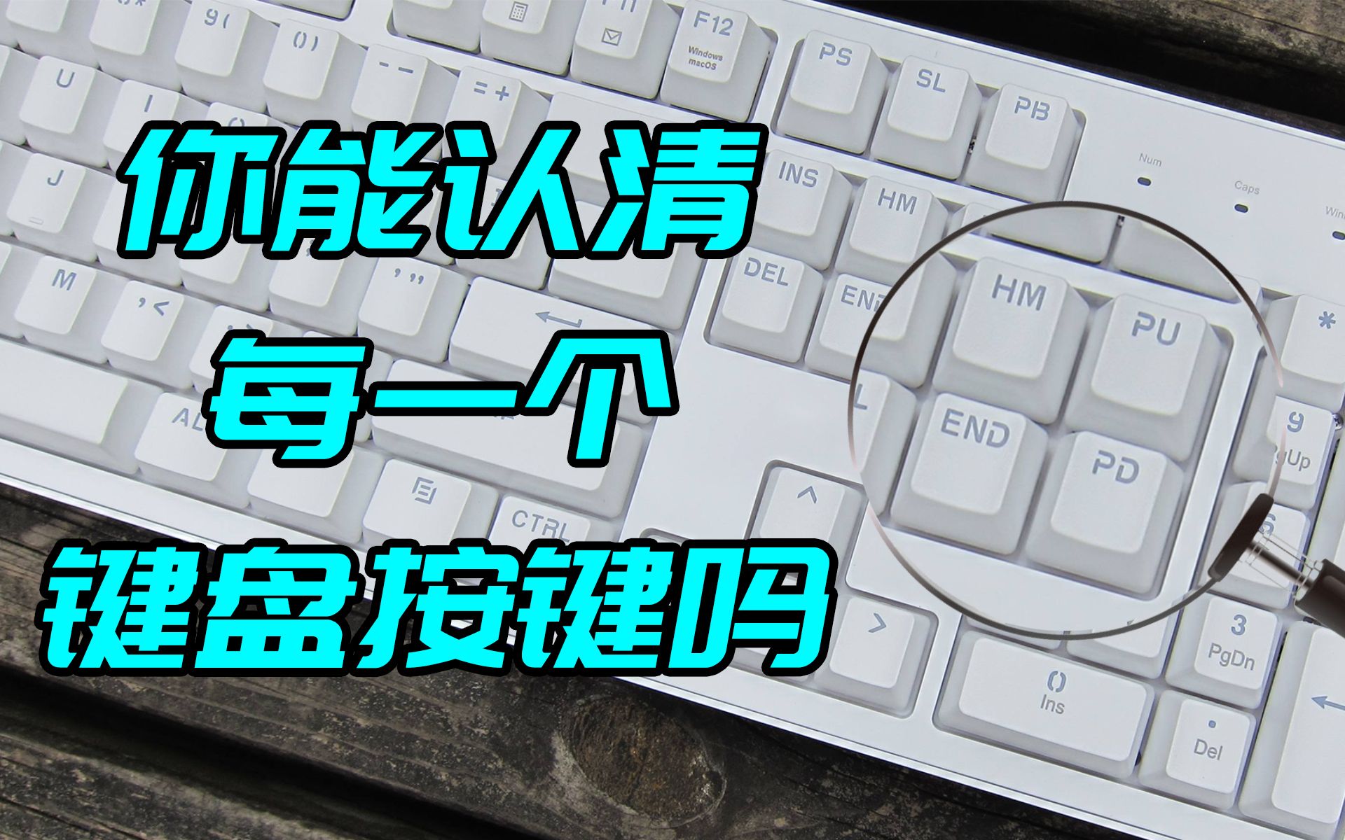 四分钟认全所有的键盘按键,键盘侠必修课!(不是)