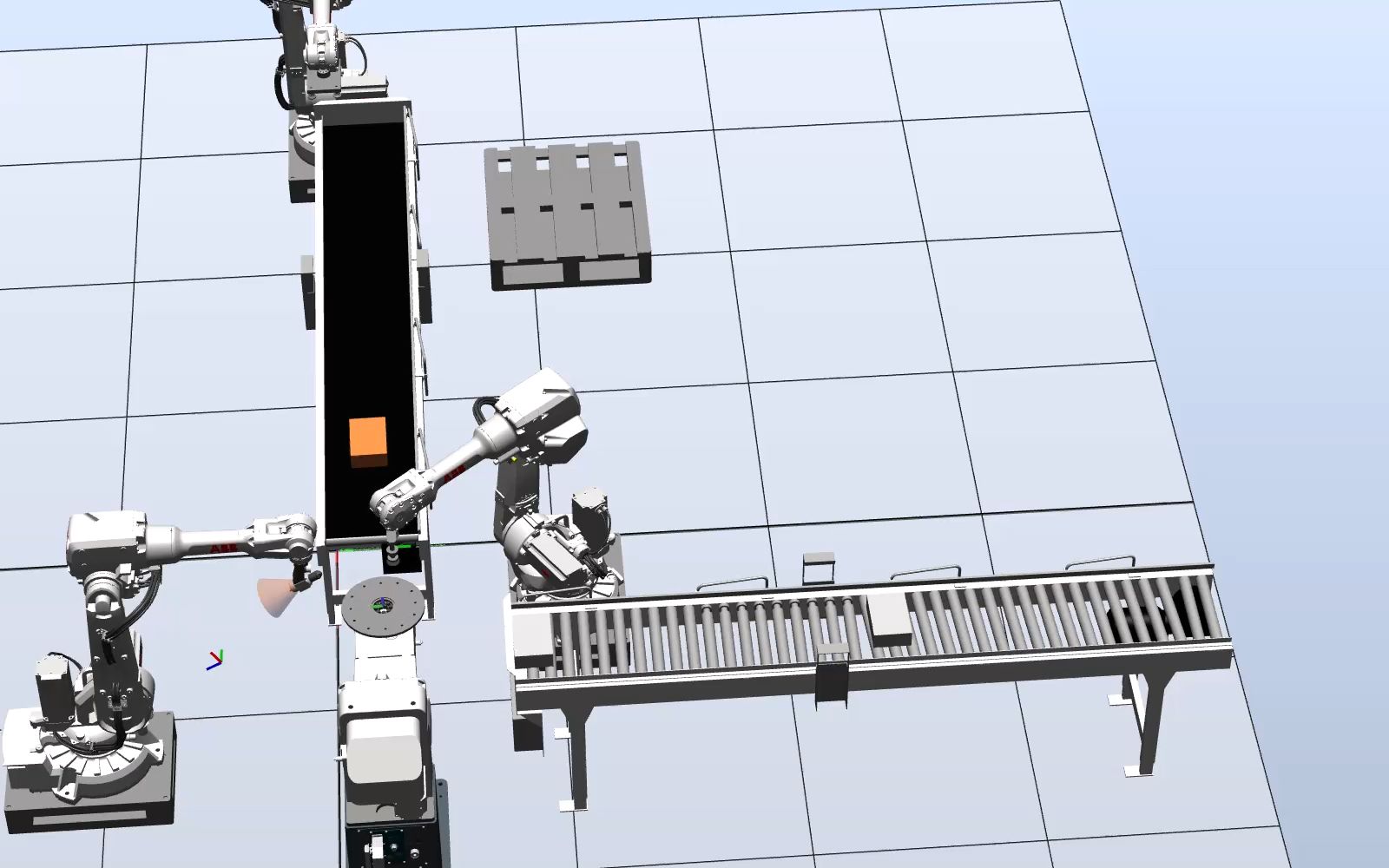 带机器人离线编程RobotStudio毕业设计喷涂码垛