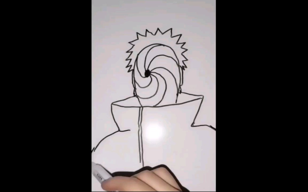 教你画阿飞带土简笔画简单易学