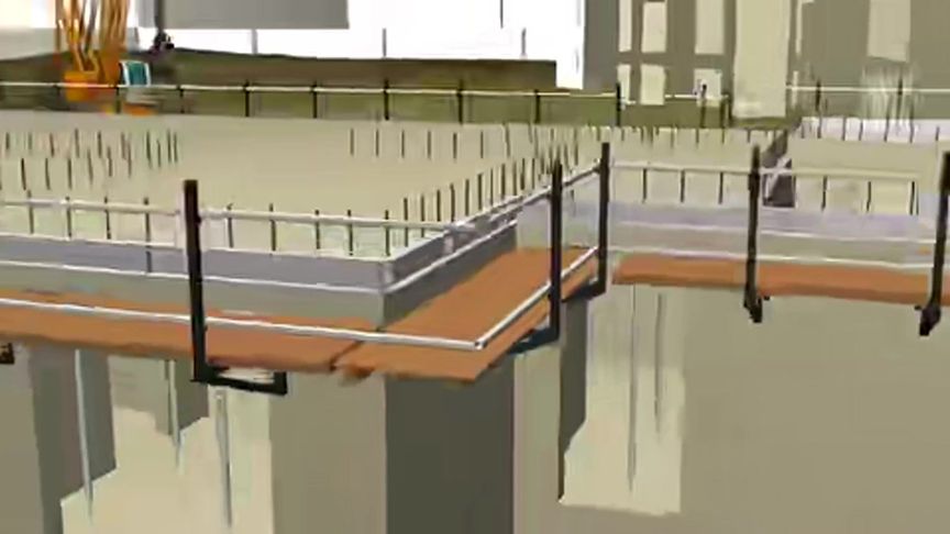 建筑铝合金模板拼装模拟动画
