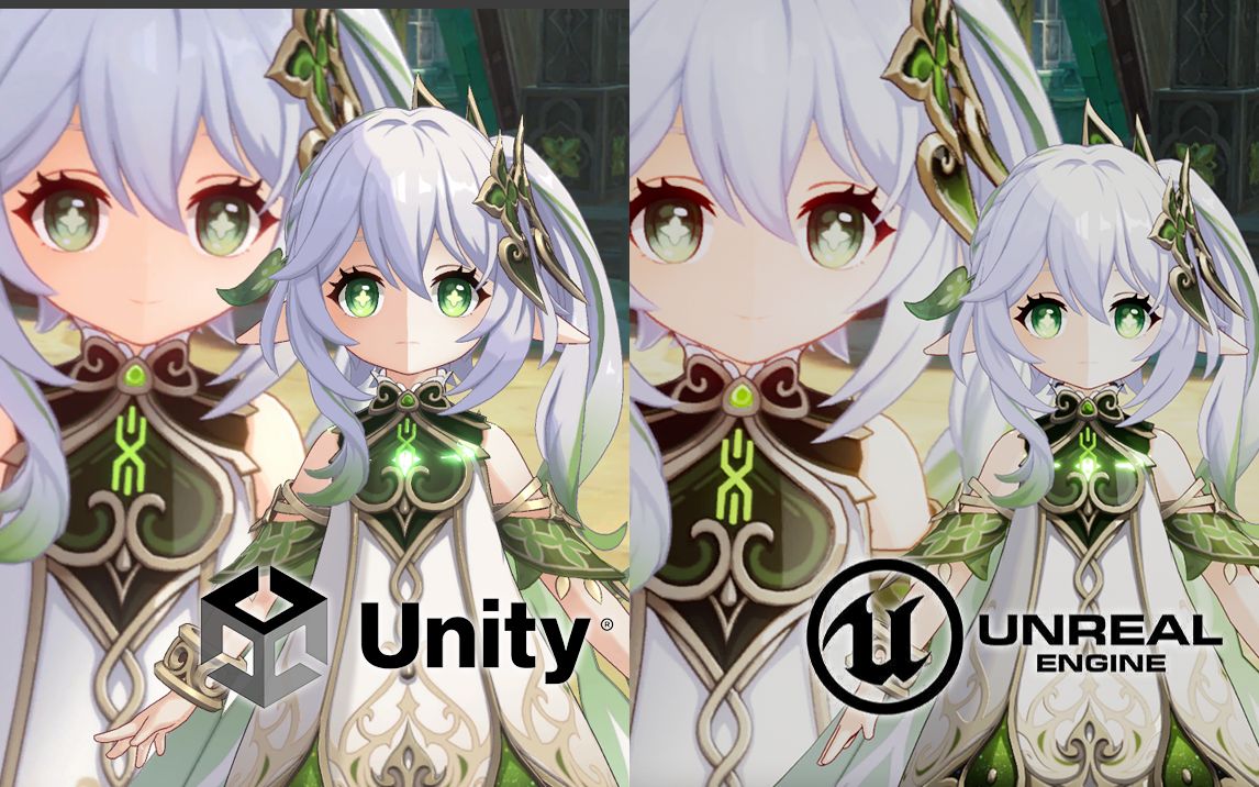 【虚幻&Unity】两种引擎 原神风格基础卡通渲染 完整流程