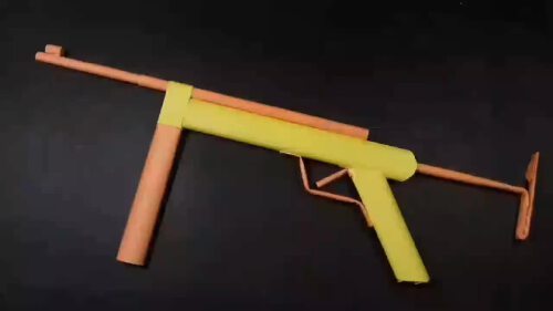 如何用牛皮纸折玩具枪科技小制作折纸教程动手能力创意手工动手制作