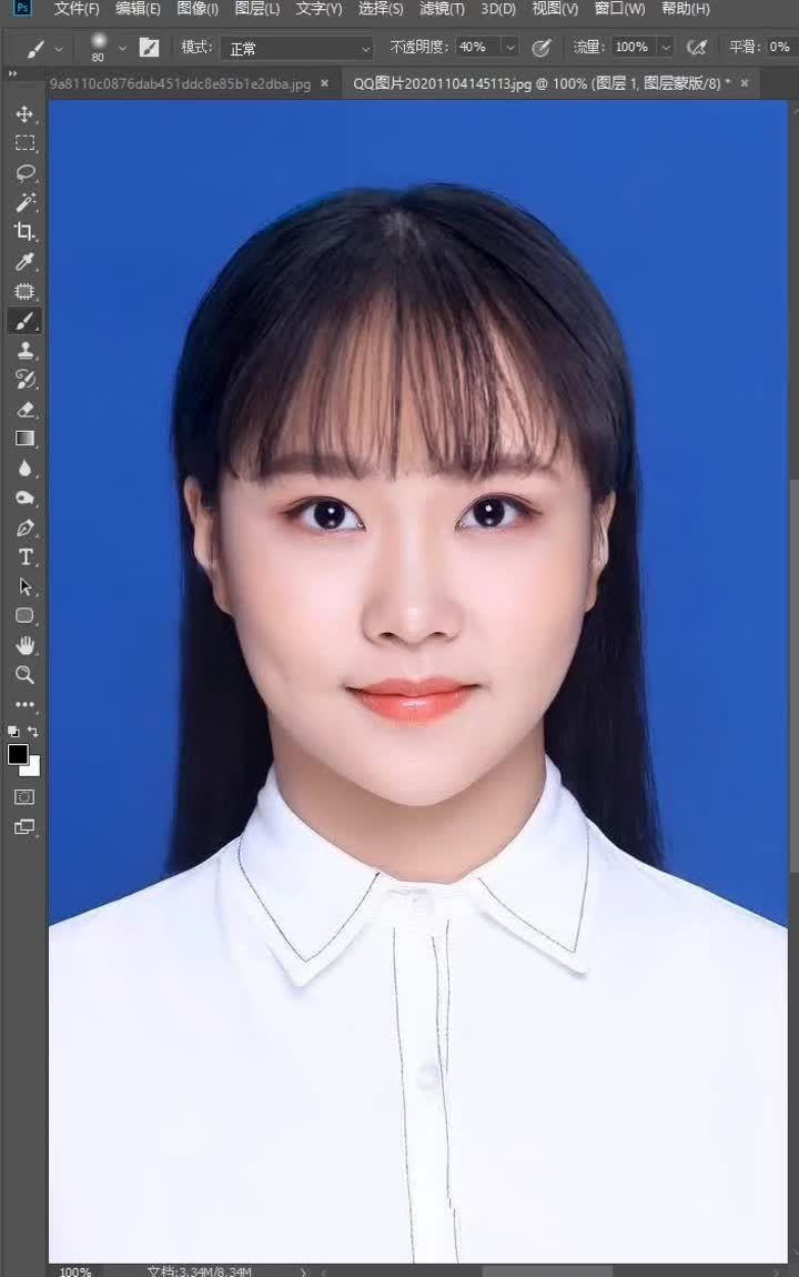 ps给美女换个喜欢发发型 #ps教学 #换发型#p图