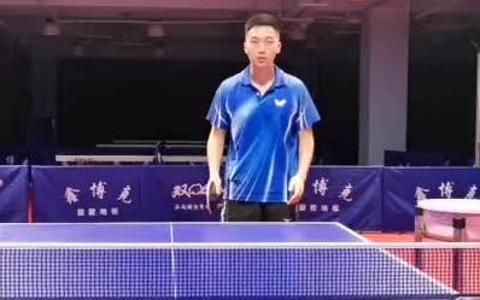 乒乓反手撕球教学