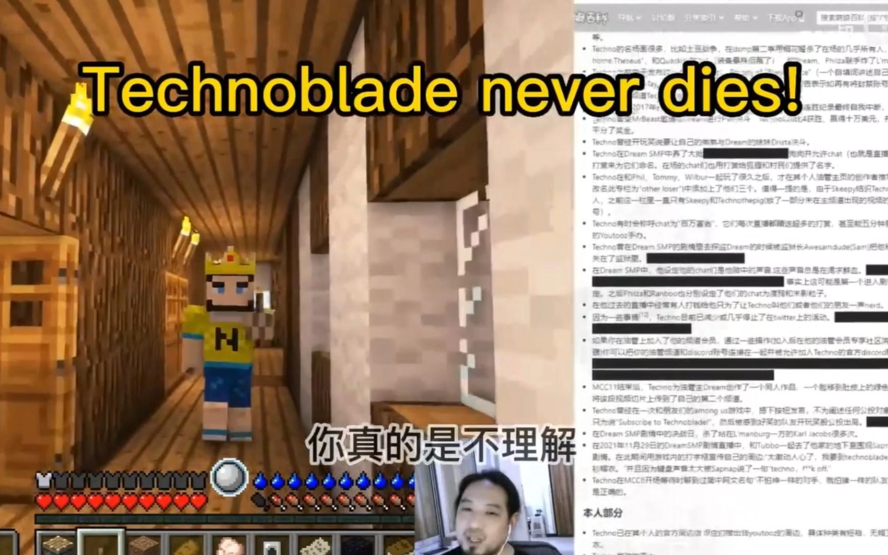 nor叔致敬Technoblade片段纪念版剪辑(超困难模组生存)