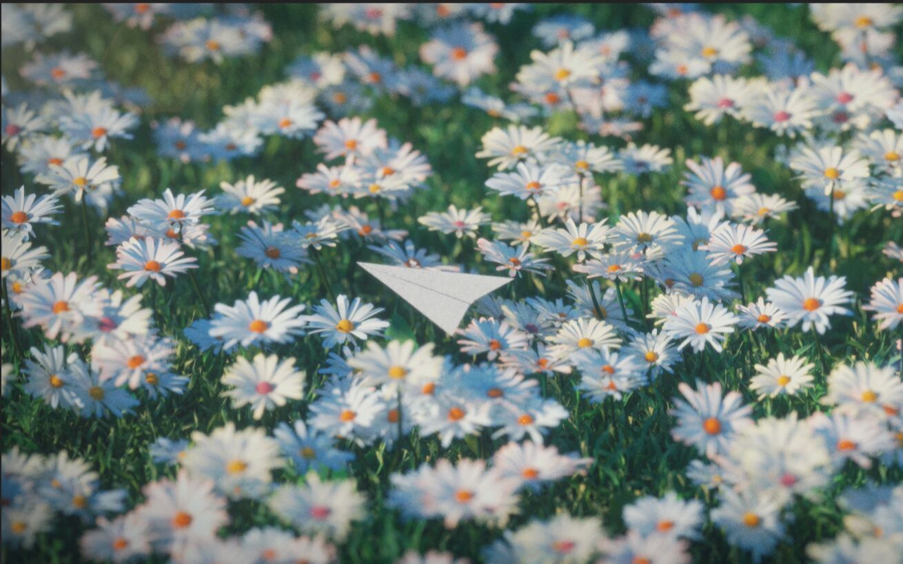 【C4D教程】纸飞机小案例