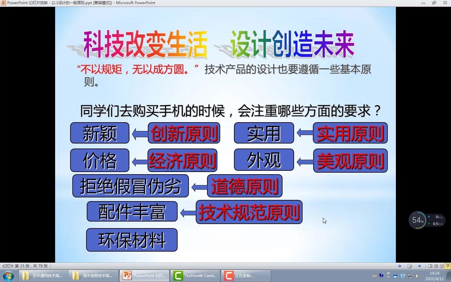 高中通用技术 2.1设计的一般原则