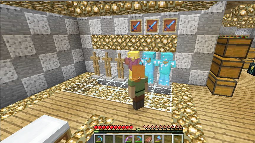 nor叔 我的世界萌新生存 74 家里豪华大装修