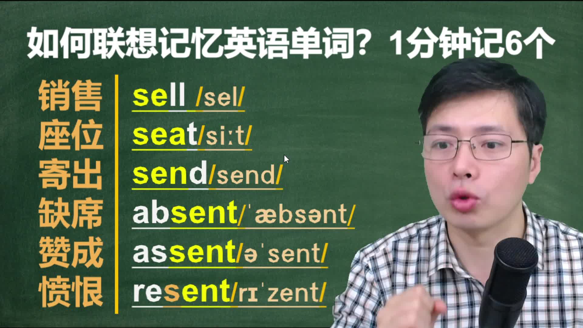 如何联想记忆英语单词?跟山姆老师学单词记忆小技巧,一次学6个