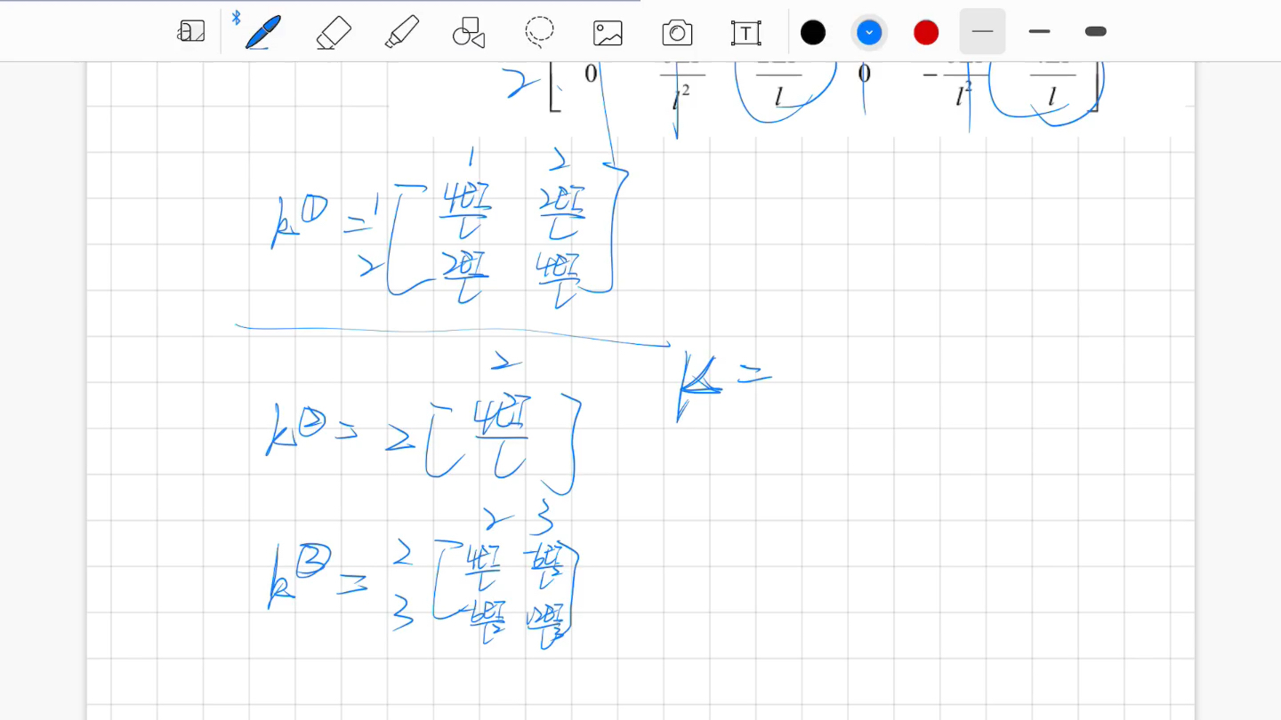 结构力学 矩阵位移法 如何求解整体刚度矩阵K
