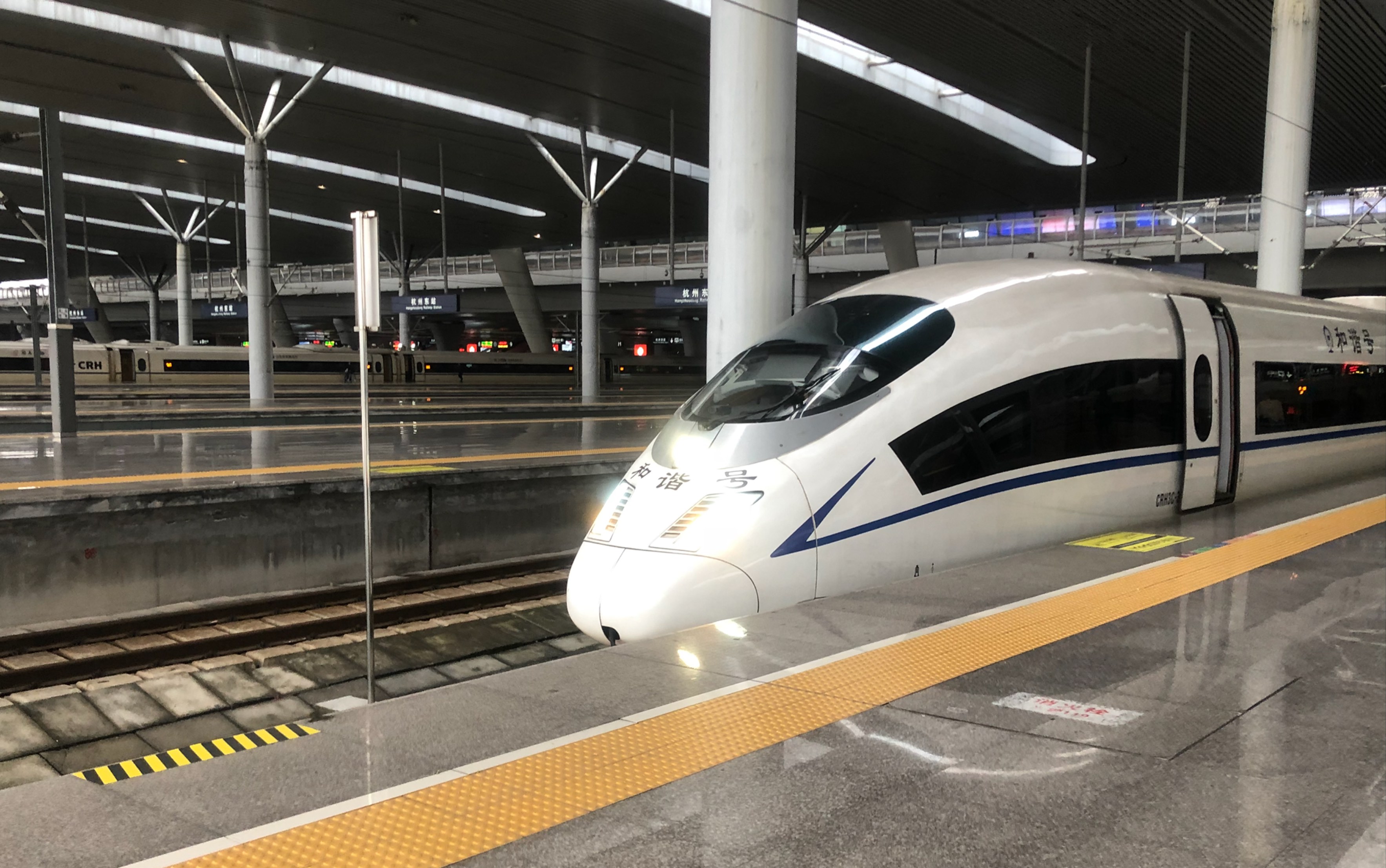 【中国铁路】G1337次(上海虹桥—南充北)列车(成都铁路局CRH3C)出站
