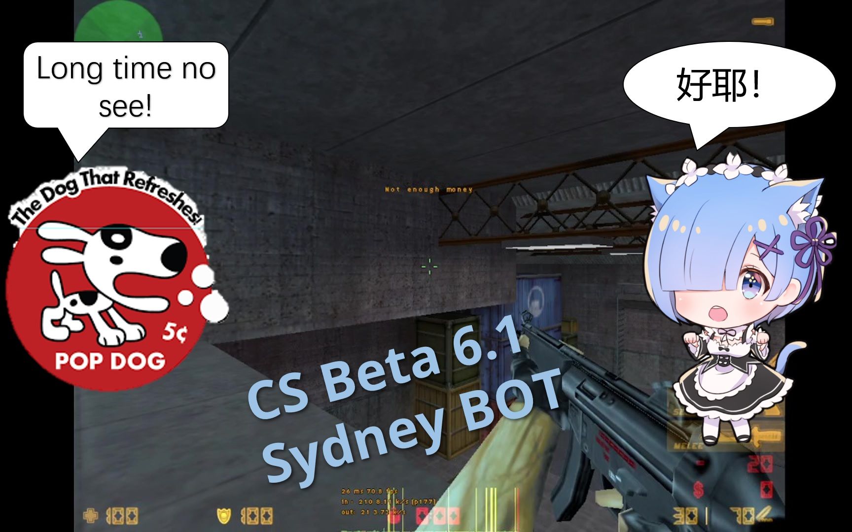 【Allenw阿伦王】popdog回来玩了~ CSbeta 6.1 悉尼人机服,久违的72...