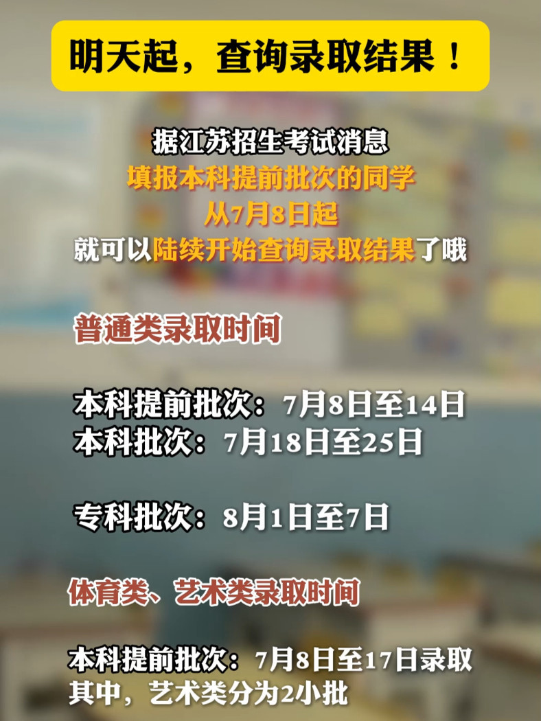 明天起,查询录取结果!