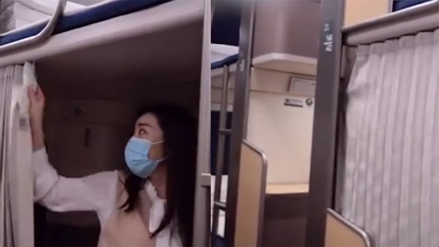 一人一铺一单间似移动宾馆:北京至深圳双层卧铺动车组春运首秀