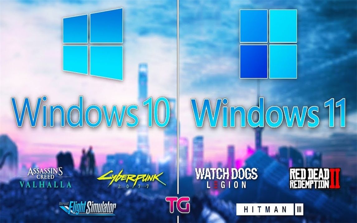 Win10 vs Win11 开机时长对比+游戏载入时长对比 1080P 60帧视频