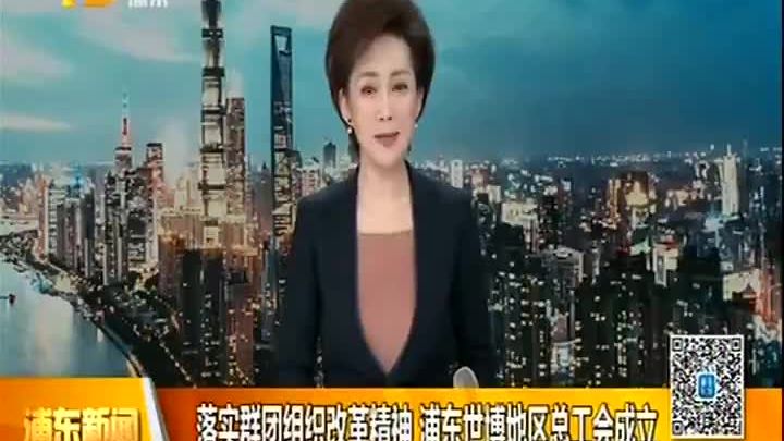 落实群团组织改革精神 浦东世博地区总工会成立