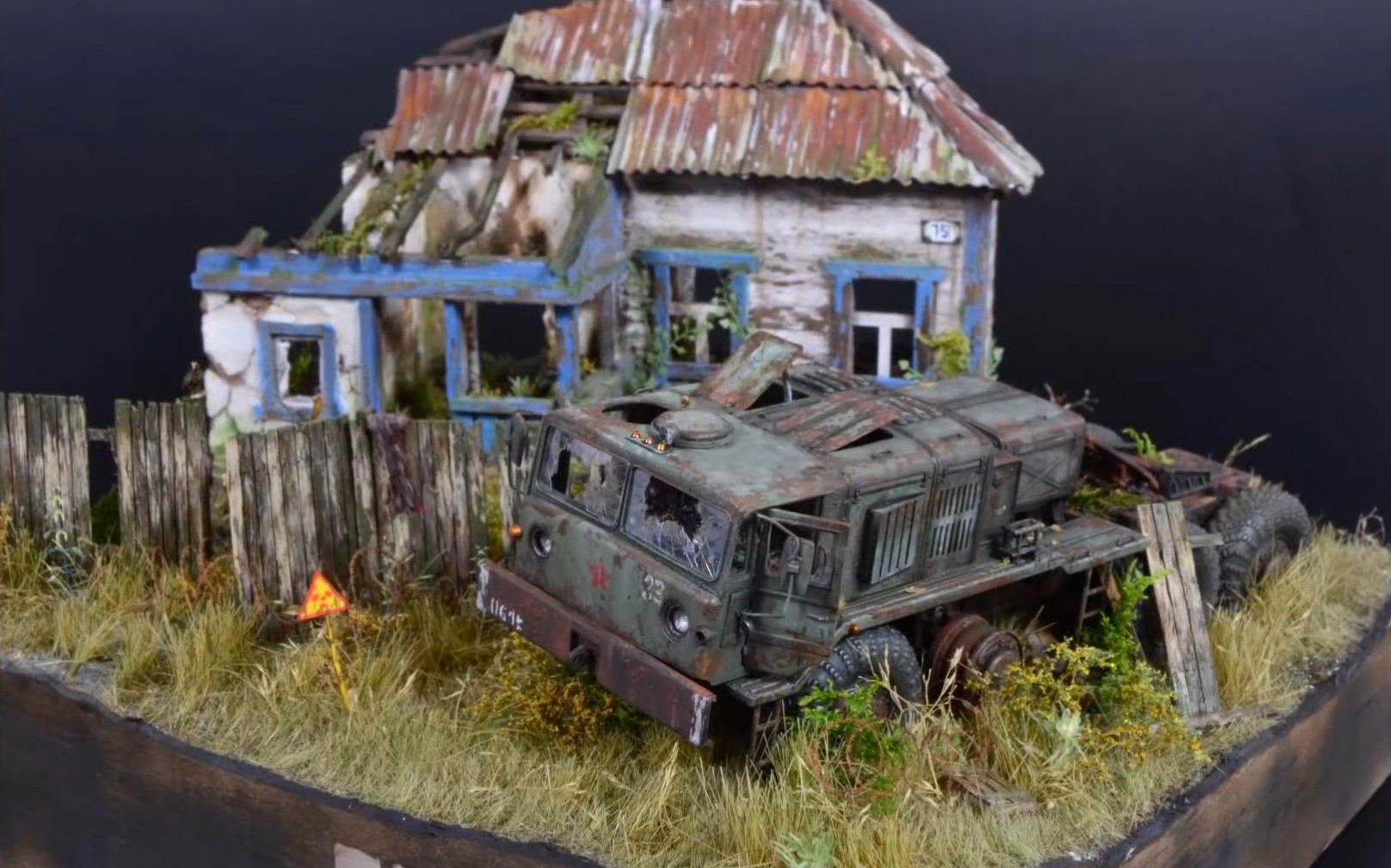 冷战军事模型——被遗弃的角落1:72场景模型制作过程【超清1080P】