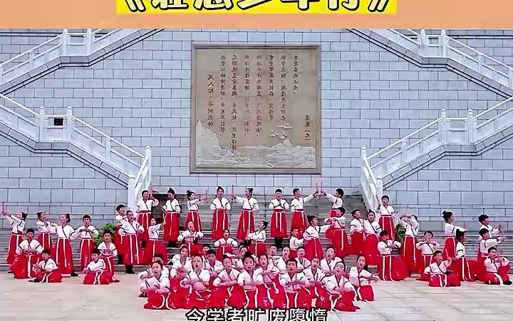 国学经典诵读《壮志少年行》手势舞蹈,少儿读书艺术节朗读演出,小学...