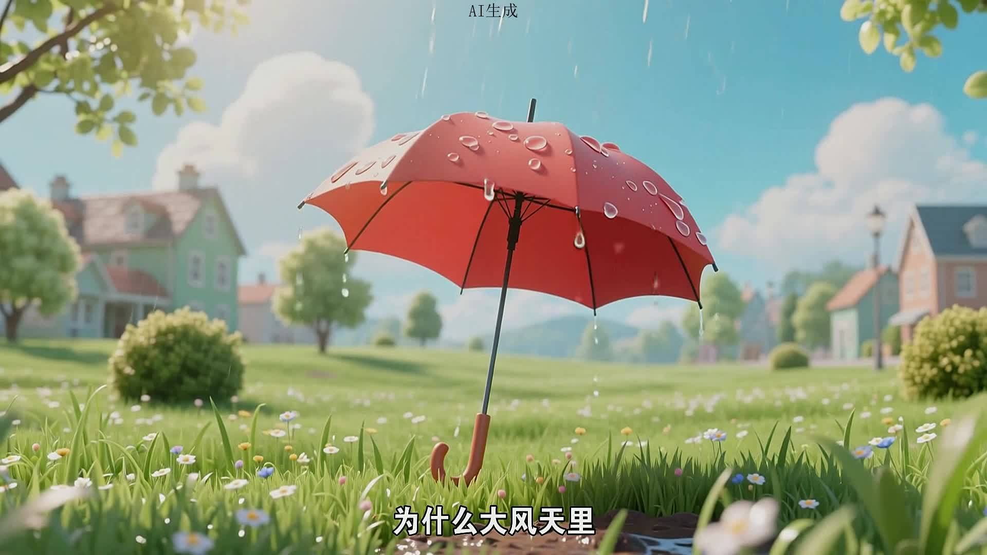 雨伞的秘密:为何能挡风?