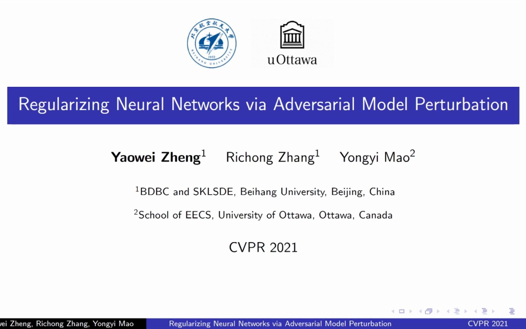 【AI Drive】CVPR 2021 | AMP:针对模型参数施加对抗扰动的高效神经...